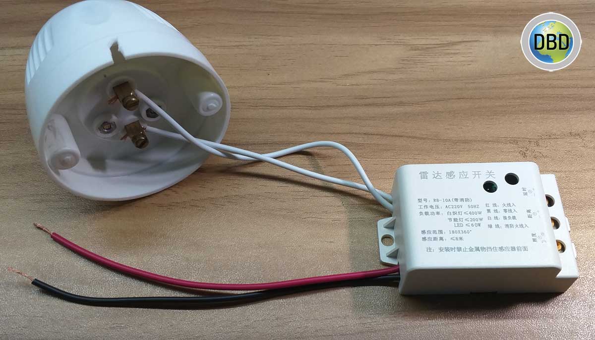 Super Sensitive Radar Sensor Switch 220 Volt AC 200 Watt Load » DiscoverBD